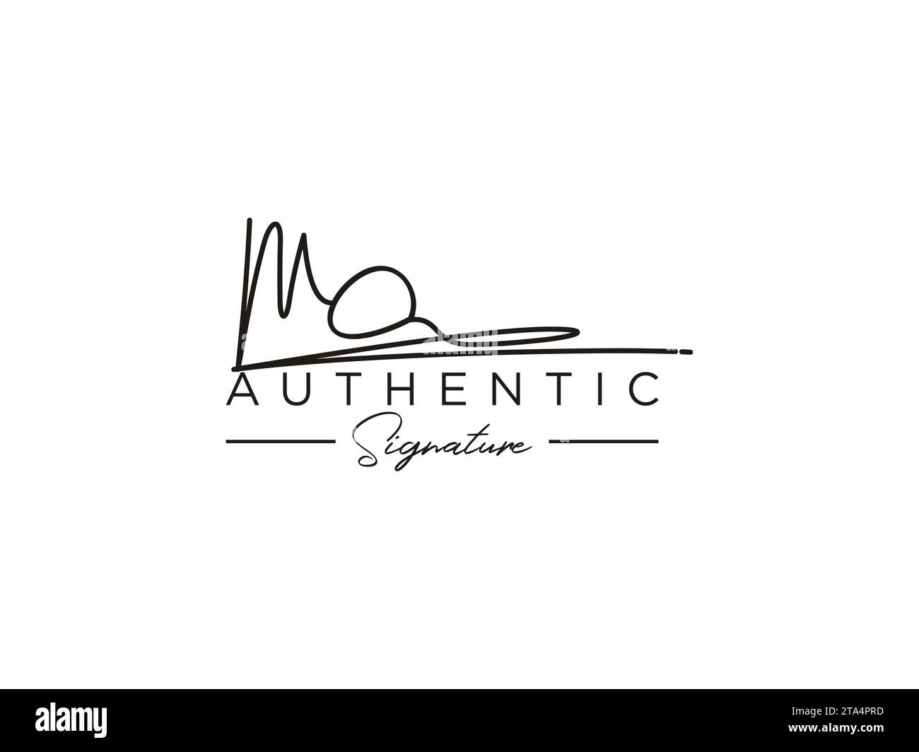 MO Signature Logo Template Vector Stock Vector Image & Art - Alamy