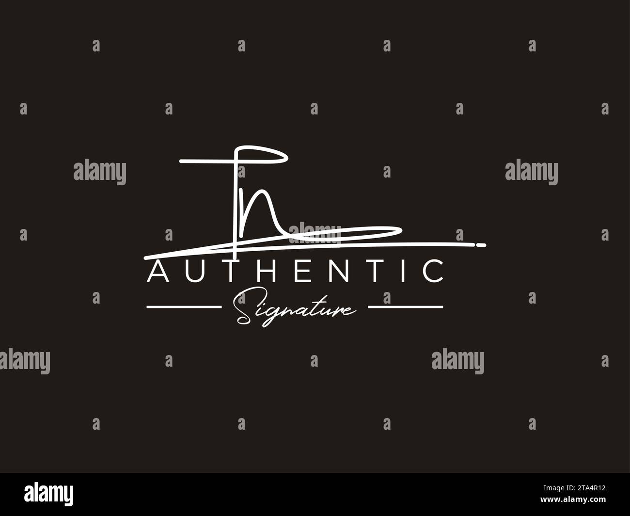 TN Signature Logo Template Vector Stock Vector Image & Art - Alamy