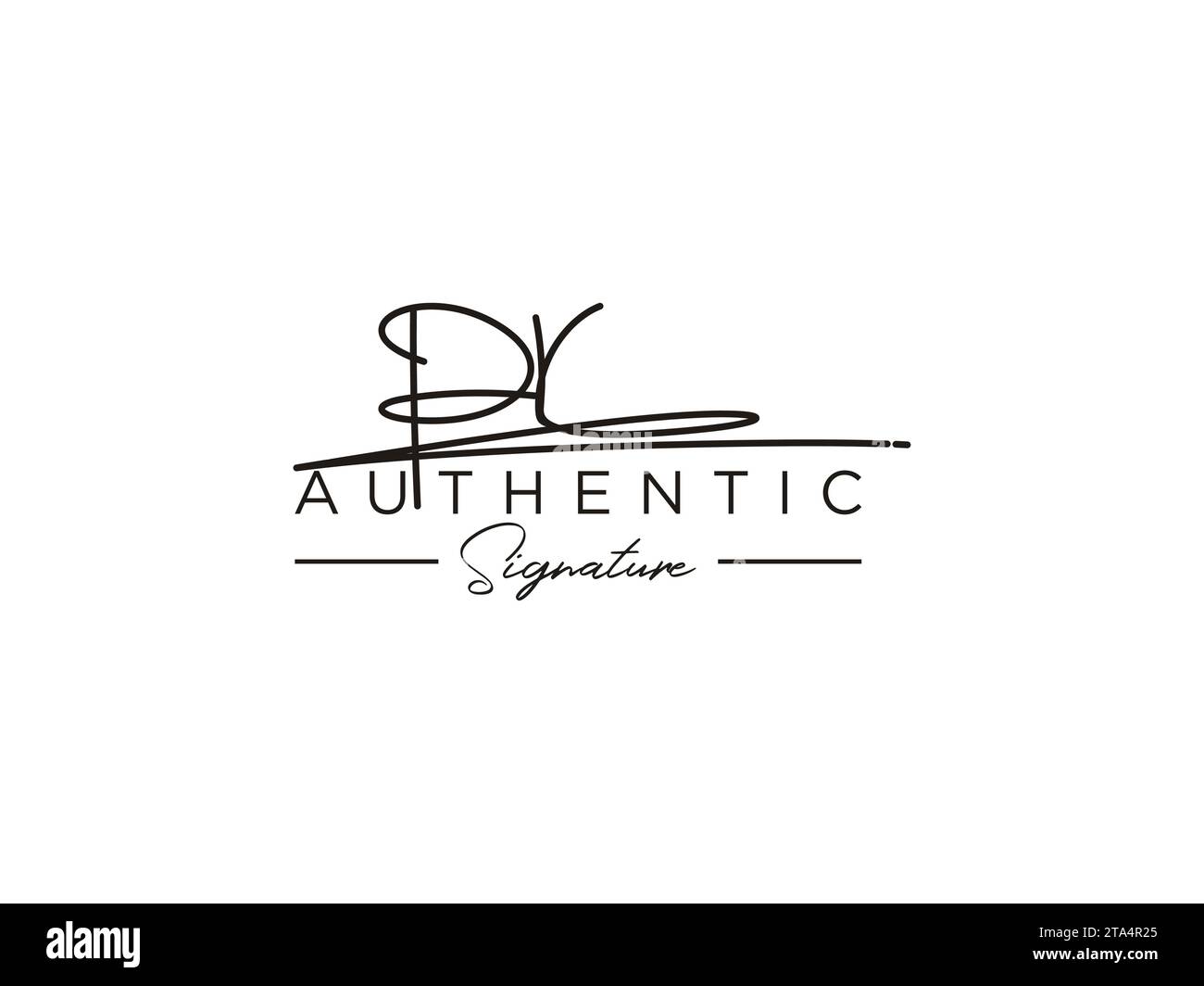 PR Signature Logo Template Vector Stock Vector Image & Art - Alamy