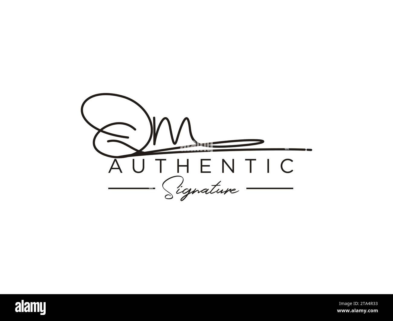 Qm signature hi-res stock photography and images - Alamy
