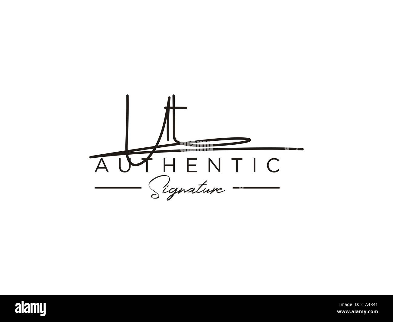 UT Signature Logo Template Vector Stock Vector Image & Art - Alamy