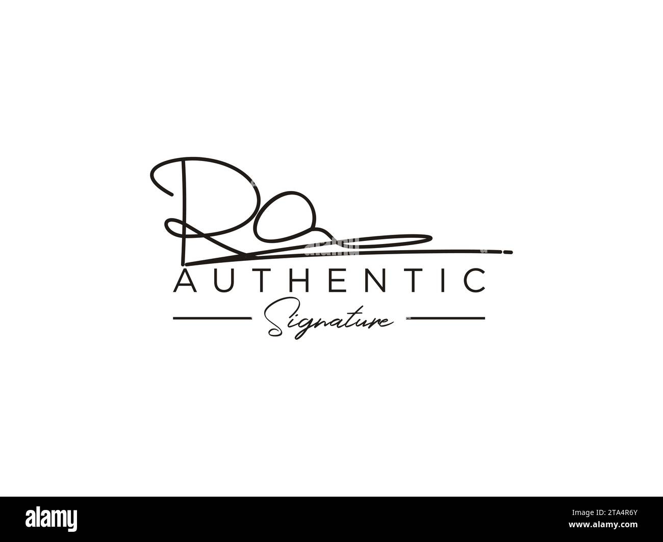 RO Signature Logo Template Vector Stock Vector Image & Art - Alamy
