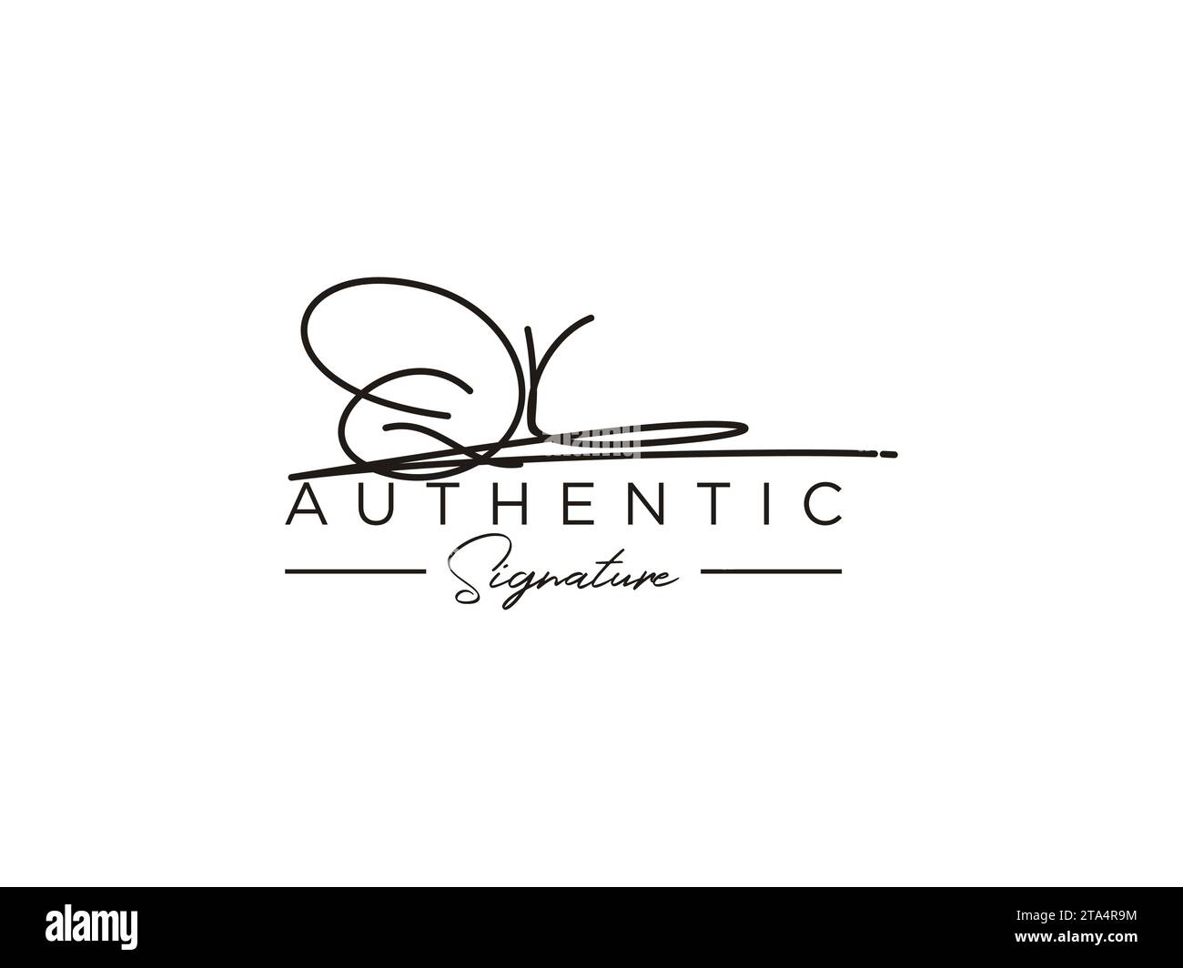QR Signature Logo Template Vector Stock Vector Image & Art - Alamy