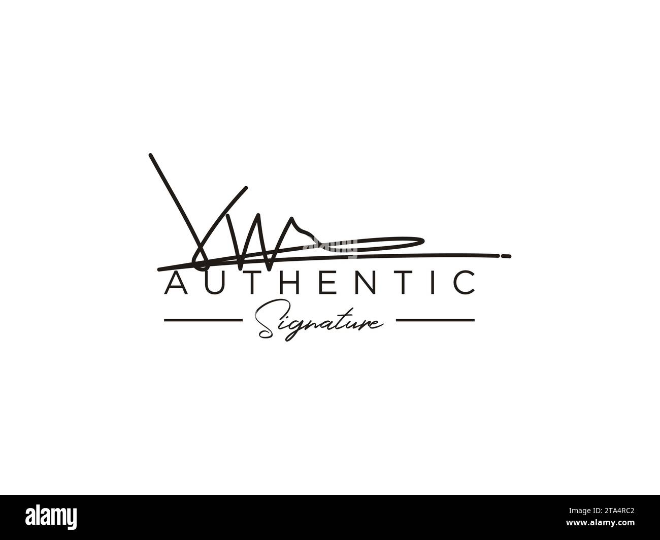 VW Signature Logo Template Vector Stock Vector Image & Art - Alamy