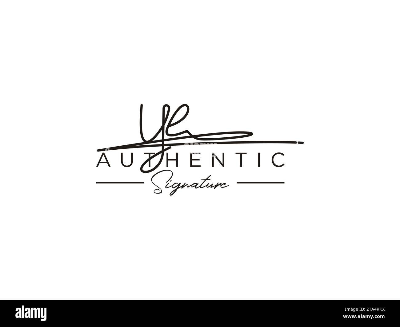 YE Signature Logo Template Vector Stock Vector Image & Art - Alamy
