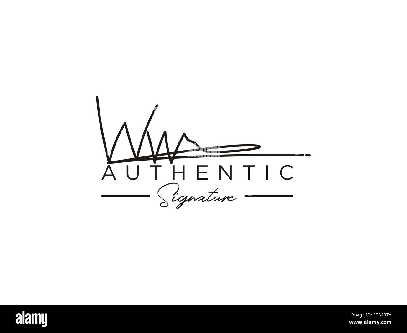 Letter ww vector vectors hi-res stock photography and images - Alamy