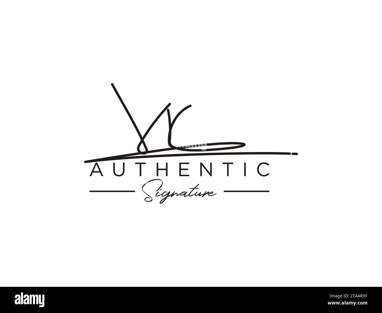 VR Signature Logo Template Vector Stock Vector Image & Art - Alamy