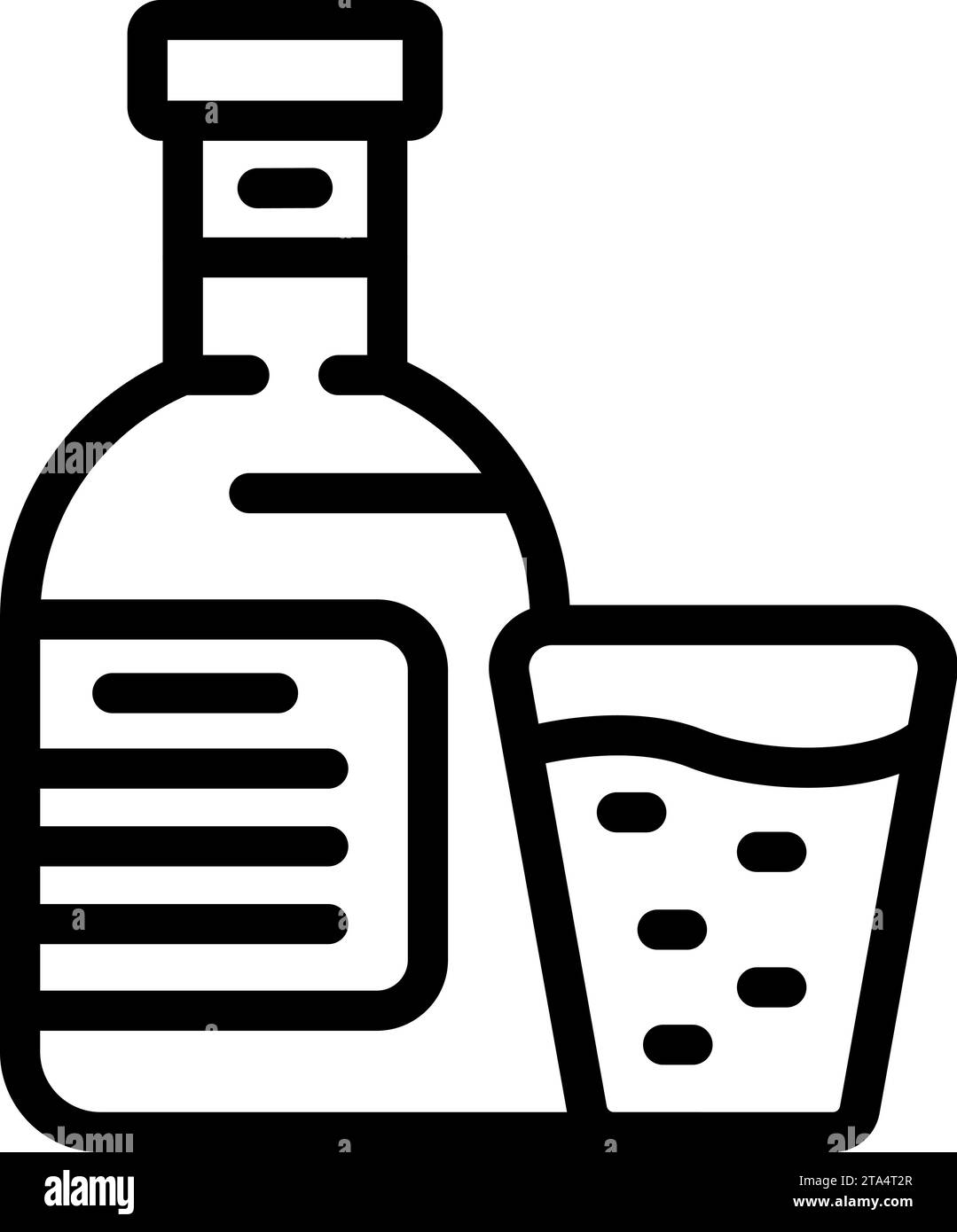 Alcohol drink addiction icon outline vector. Patient use substance ...