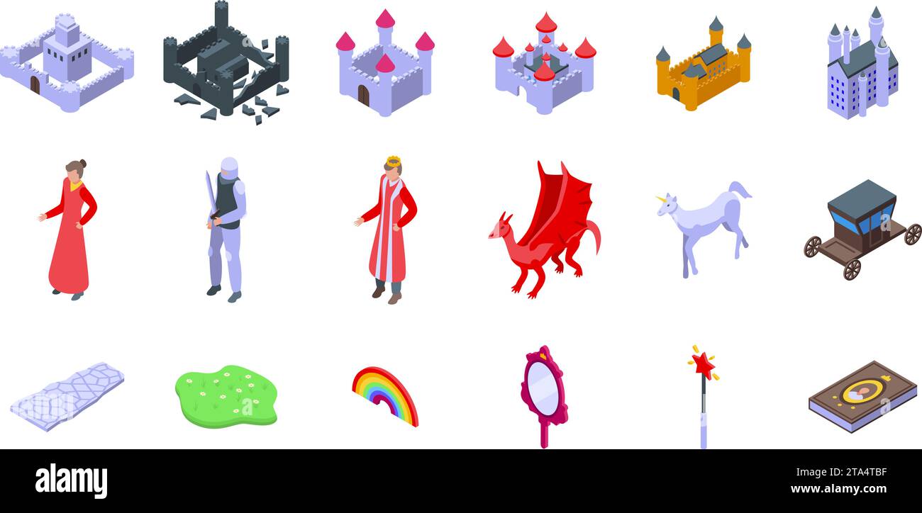 Middle age fortress Cut Out Stock Images & Pictures - Alamy