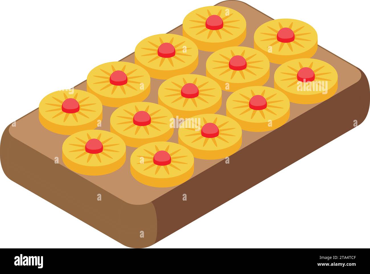 Inverted pineapple Stock Vector Images - Alamy