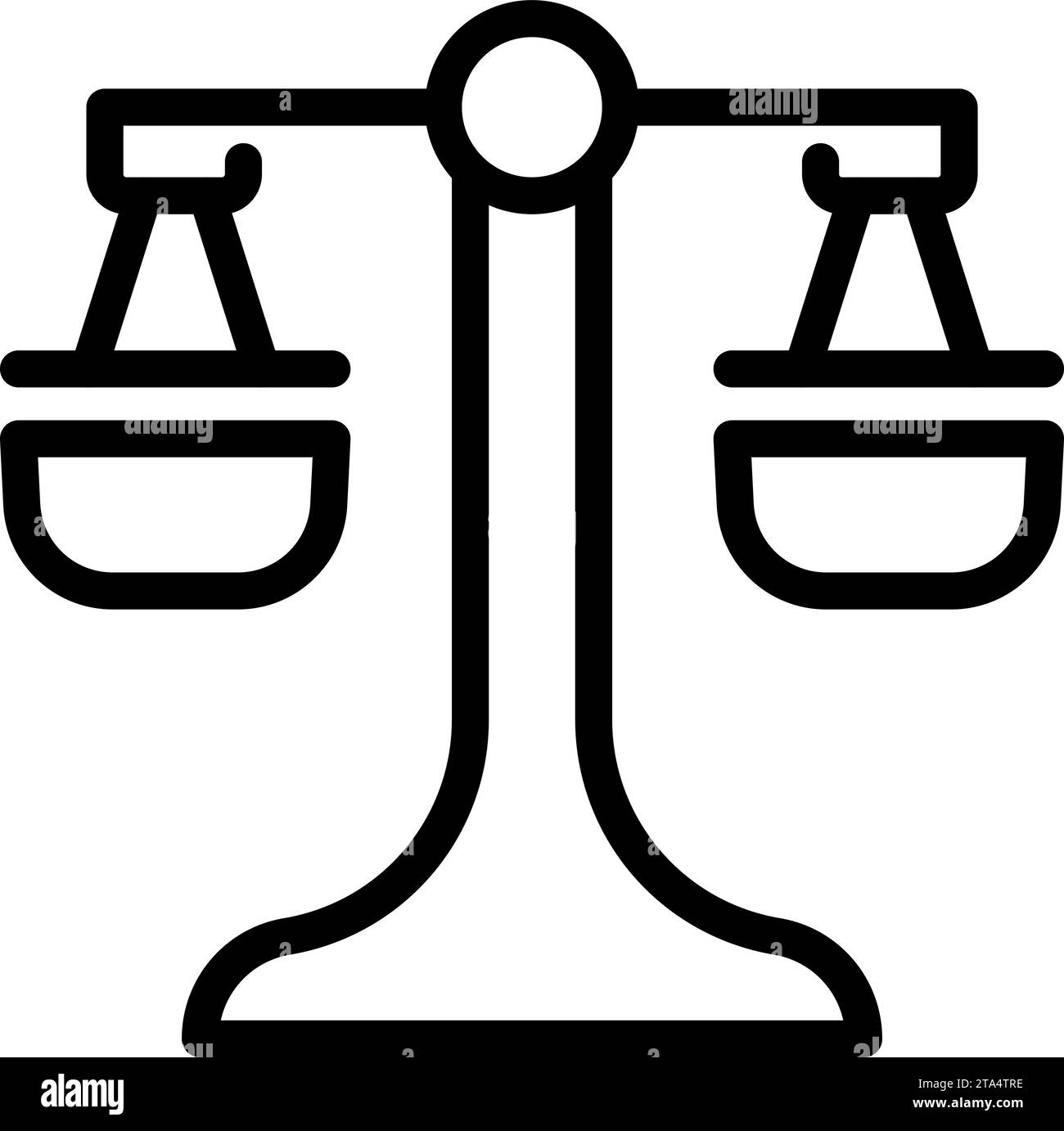 Integrity balance icon outline vector. Trust core culture. Company ...