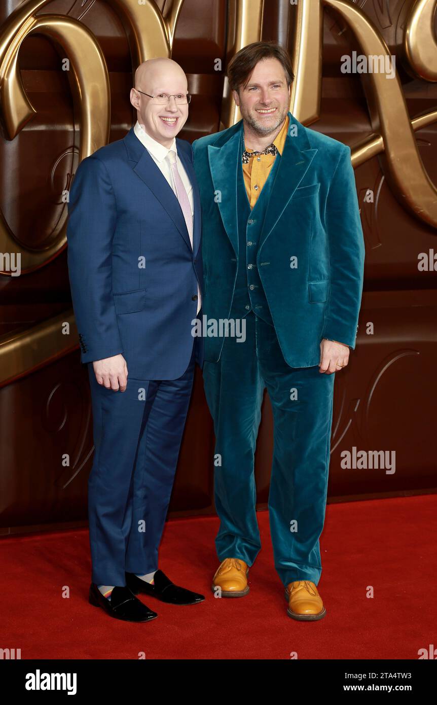London, UK. 28th Nov, 2023. Matt Lucas and Paul King attend the "Wonka ...