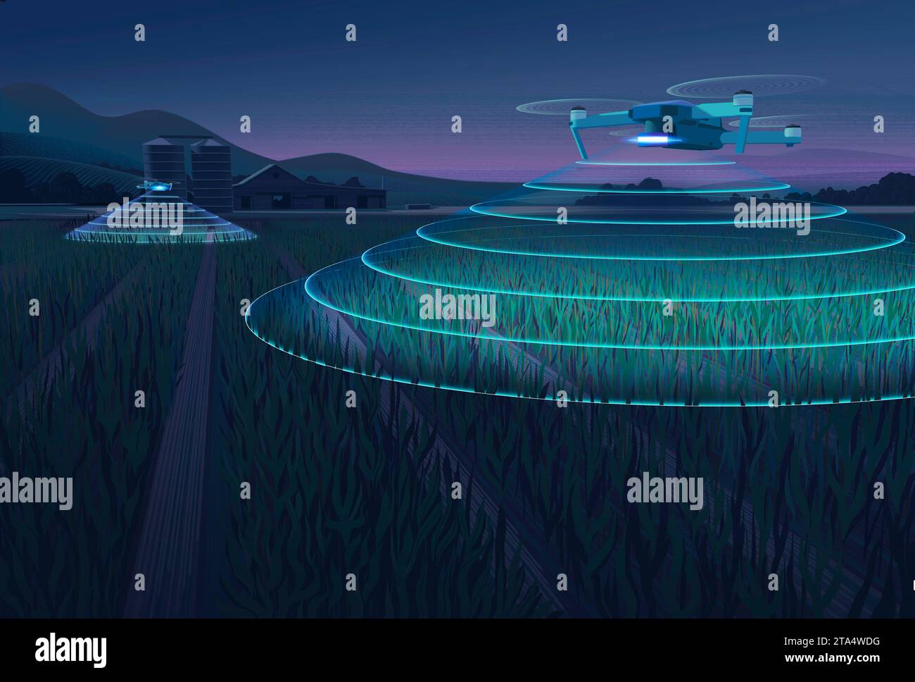 LIDAR technology, conceptual illustration Stock Photo - Alamy
