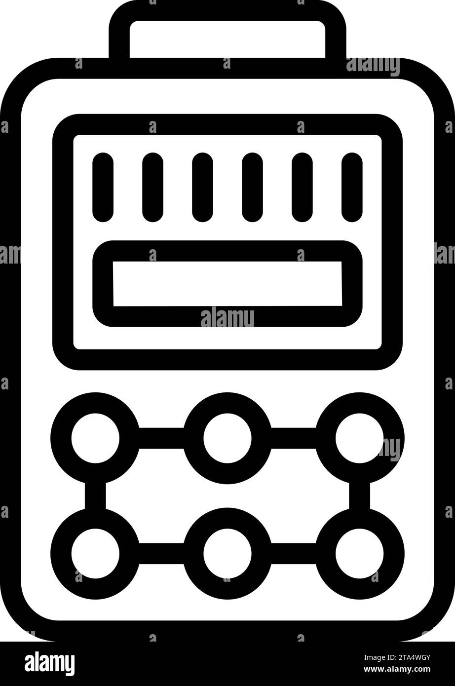 Safety multi sensor icon outline vector. Valve toxic digital. Burner ...