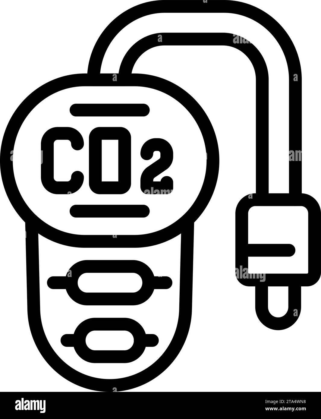 Co2 monitor Stock Vector Images - Alamy