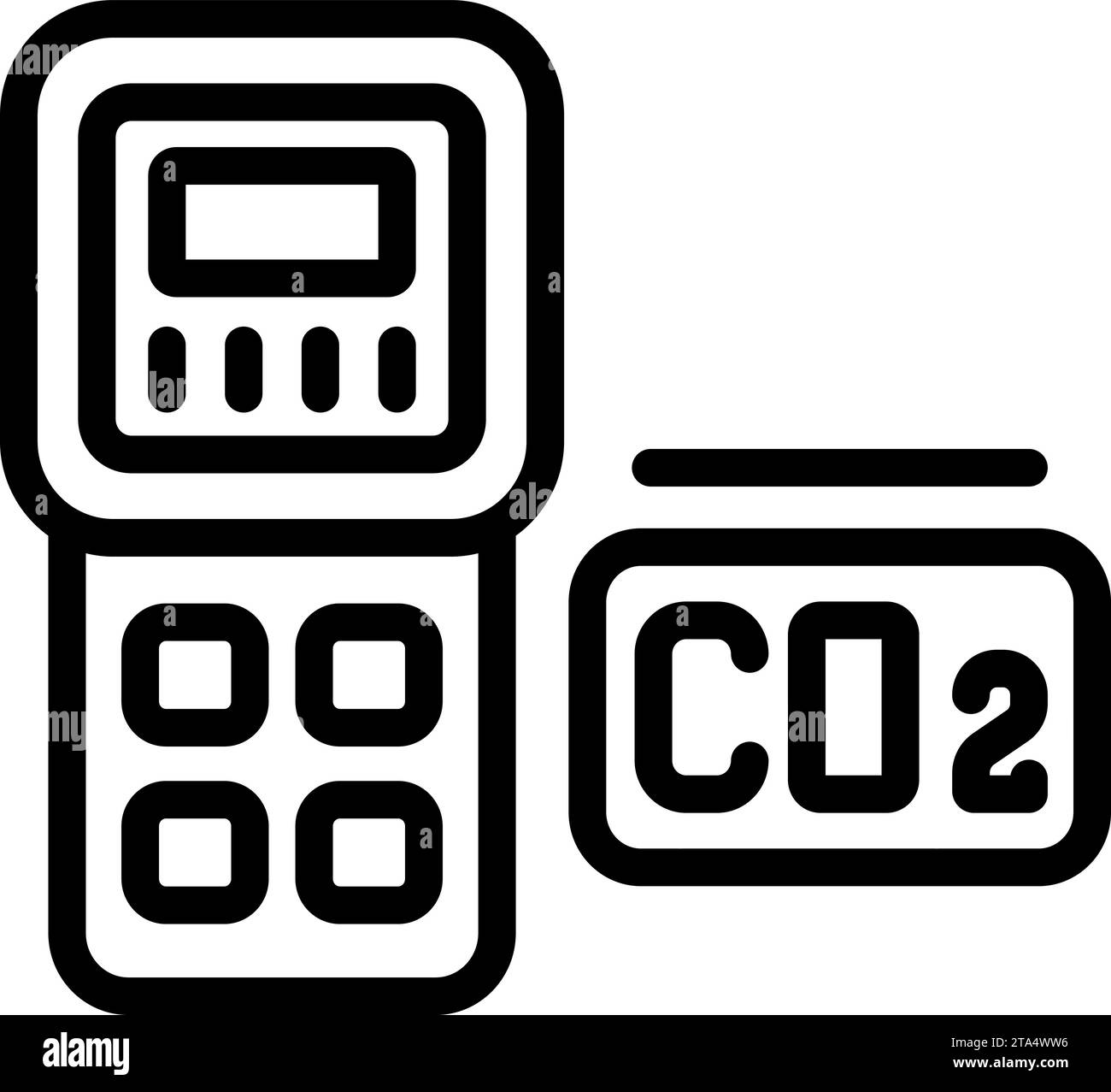 Leak home safety detector icon outline vector. Smoke device check ...
