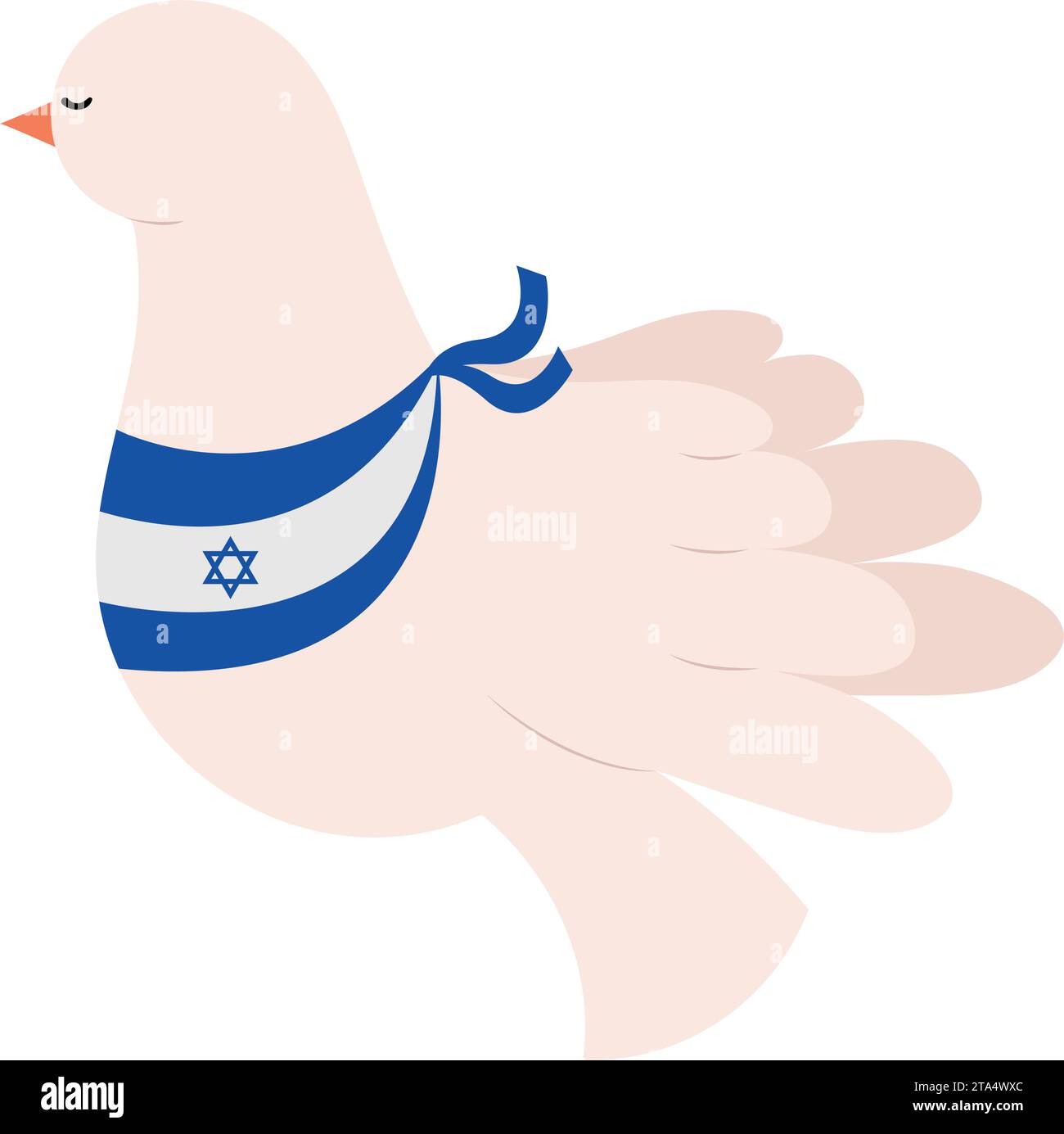israel peace dove and flag Stock Vector Image & Art - Alamy