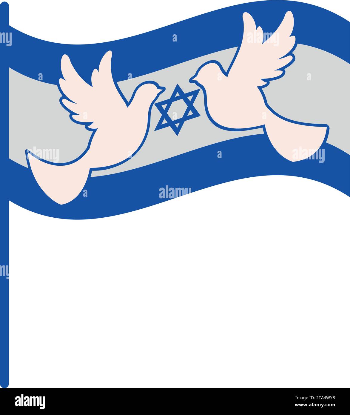 israel peace dove and flag national Stock Vector Image & Art - Alamy
