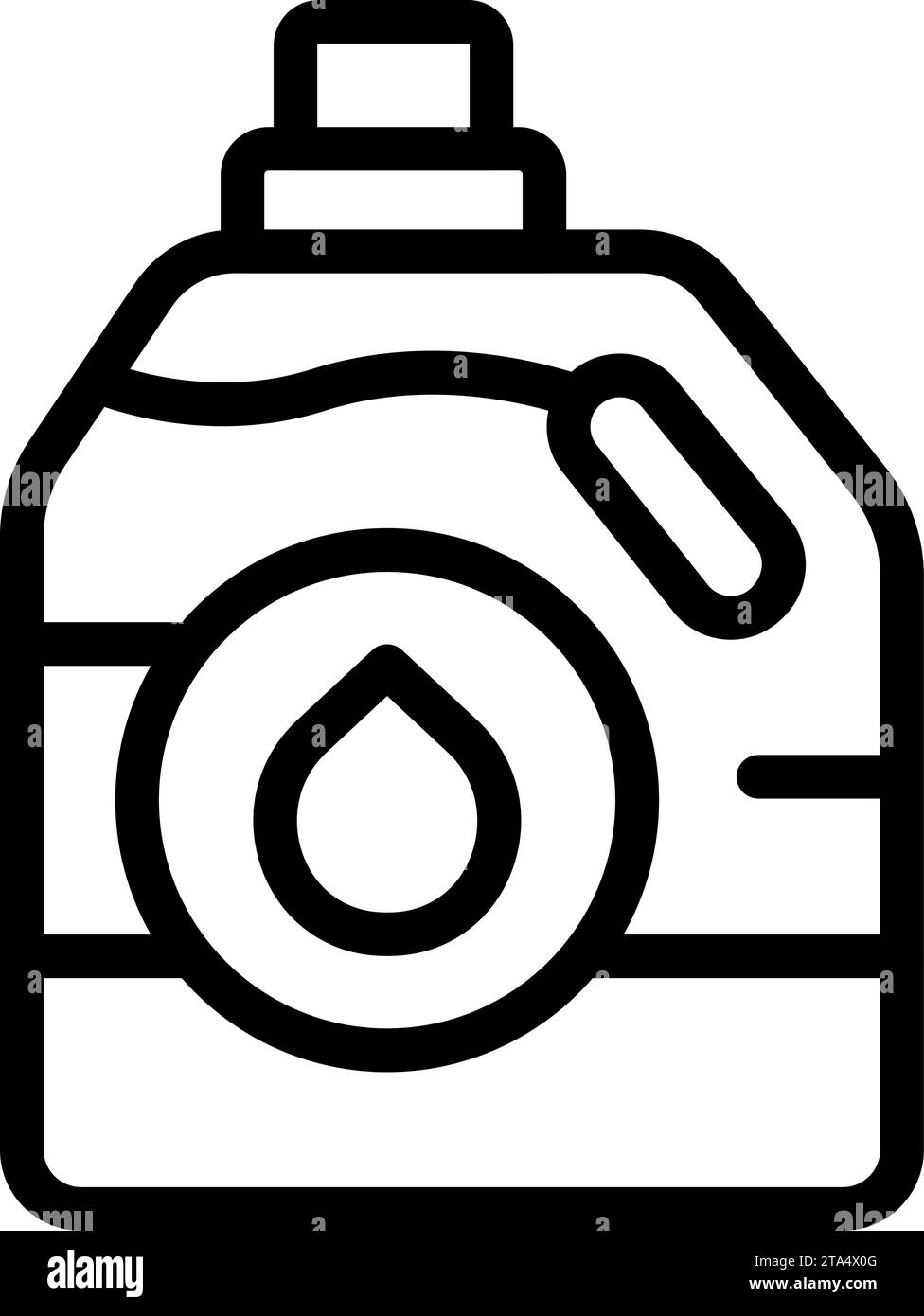 Dishwashing detergent bottle icon outline vector. Cleansing dish gel ...