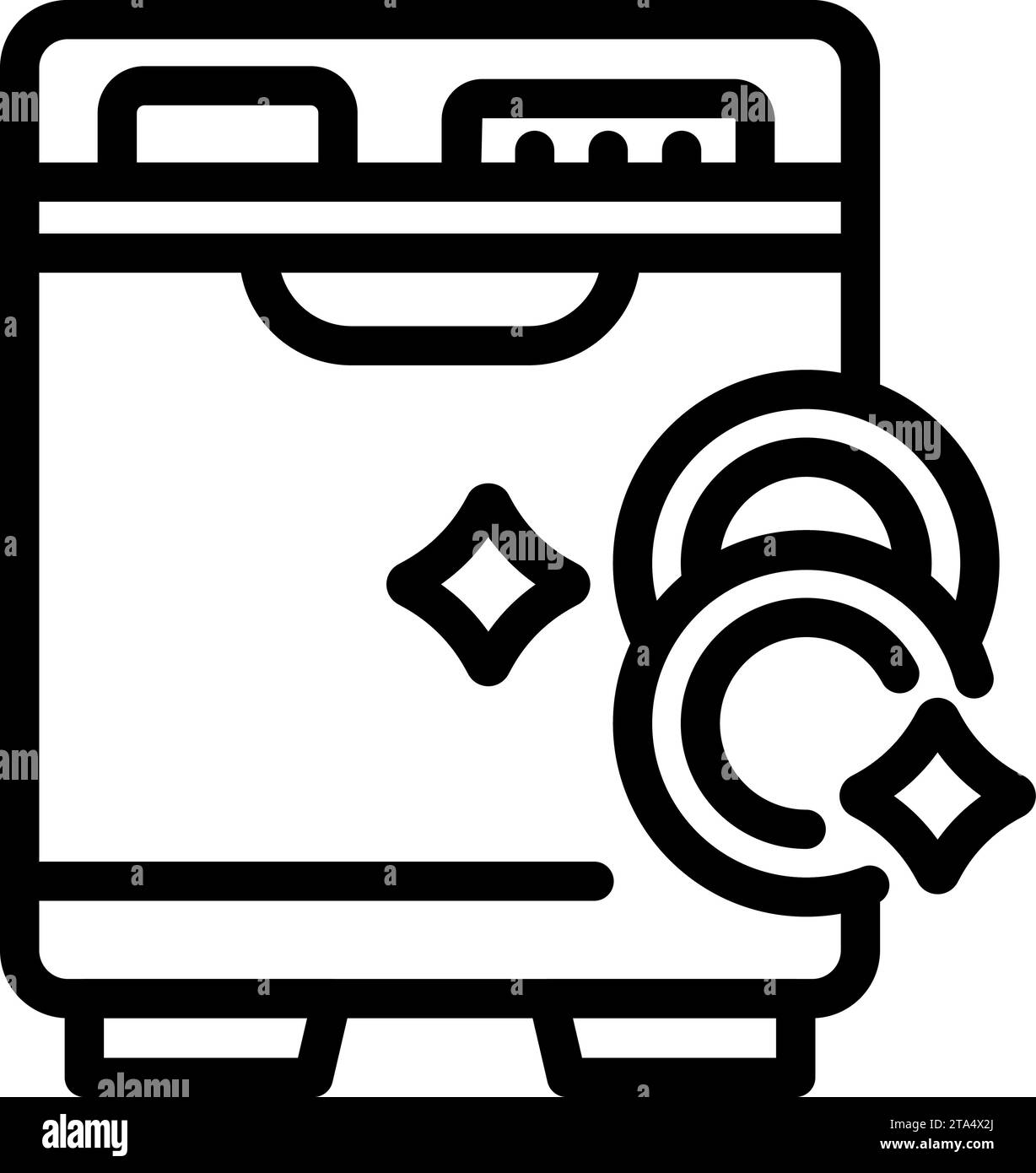 Pods for dishwasher icon outline vector. Soaping gel tablets. Foaming ...