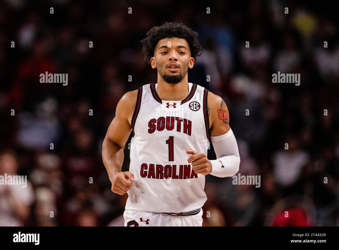 November 28, 2023: South Carolina Gamecocks guard Jacobi Wright (1 ...