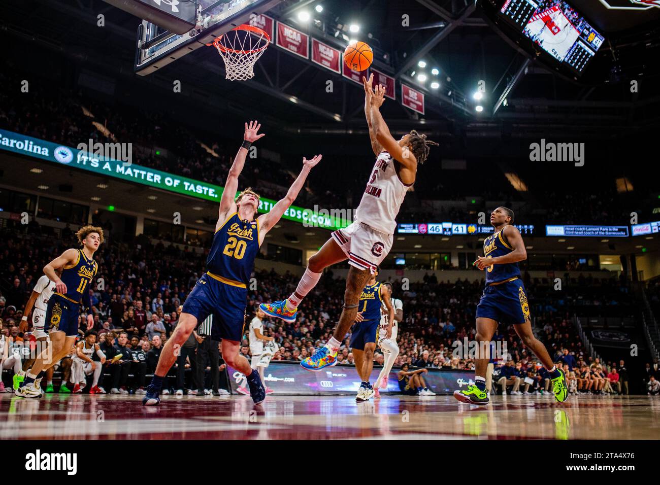 November 28, 2023: South Carolina Gamecocks guard Meechie Johnson (5 ...