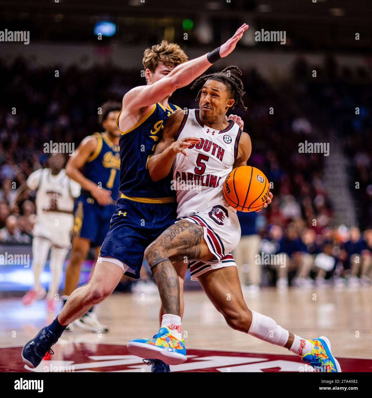 November 28, 2023: South Carolina Gamecocks guard Meechie Johnson (5 ...