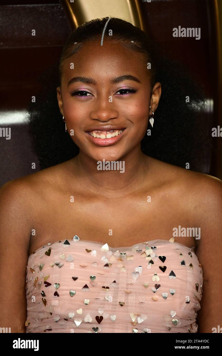 London, UK. 28th Nov, 2023. Calah Lane attends the Warner Bros ...