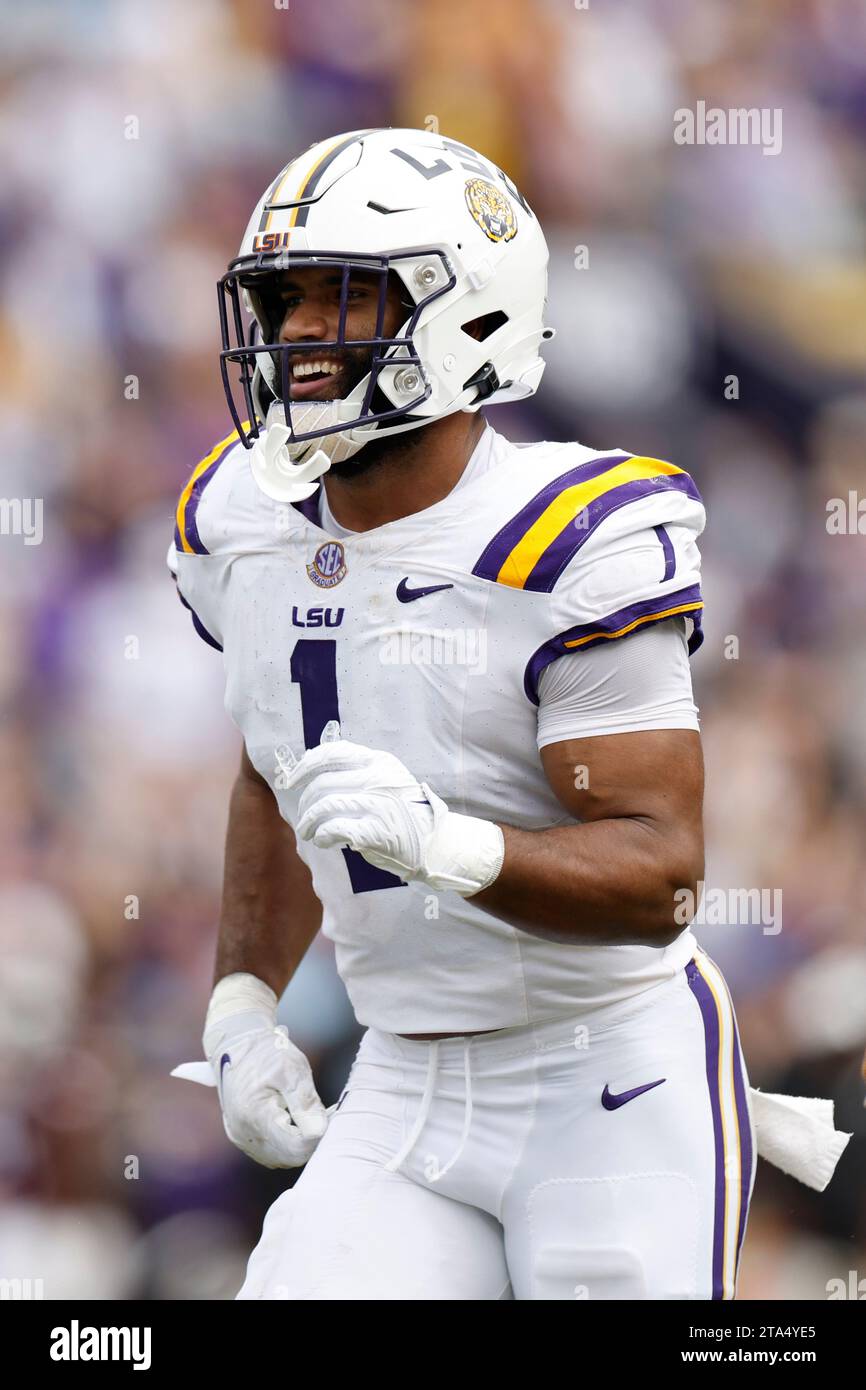 LSU linebacker Omar Speights (1) during an NCAA college football game ...