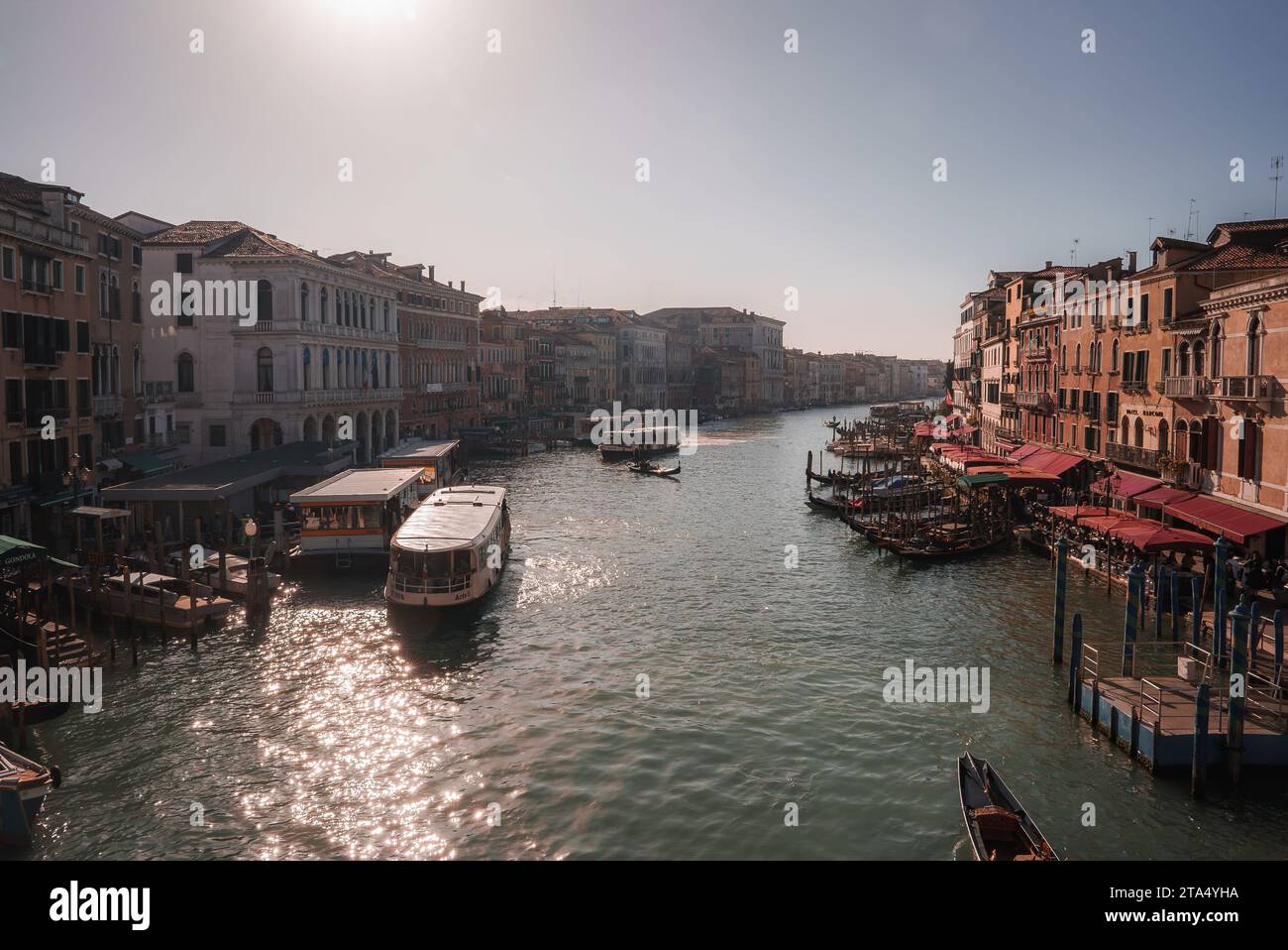 Bustling Grand Canal in Venice, Italy: Vibrant Scene with Gondolas and ...
