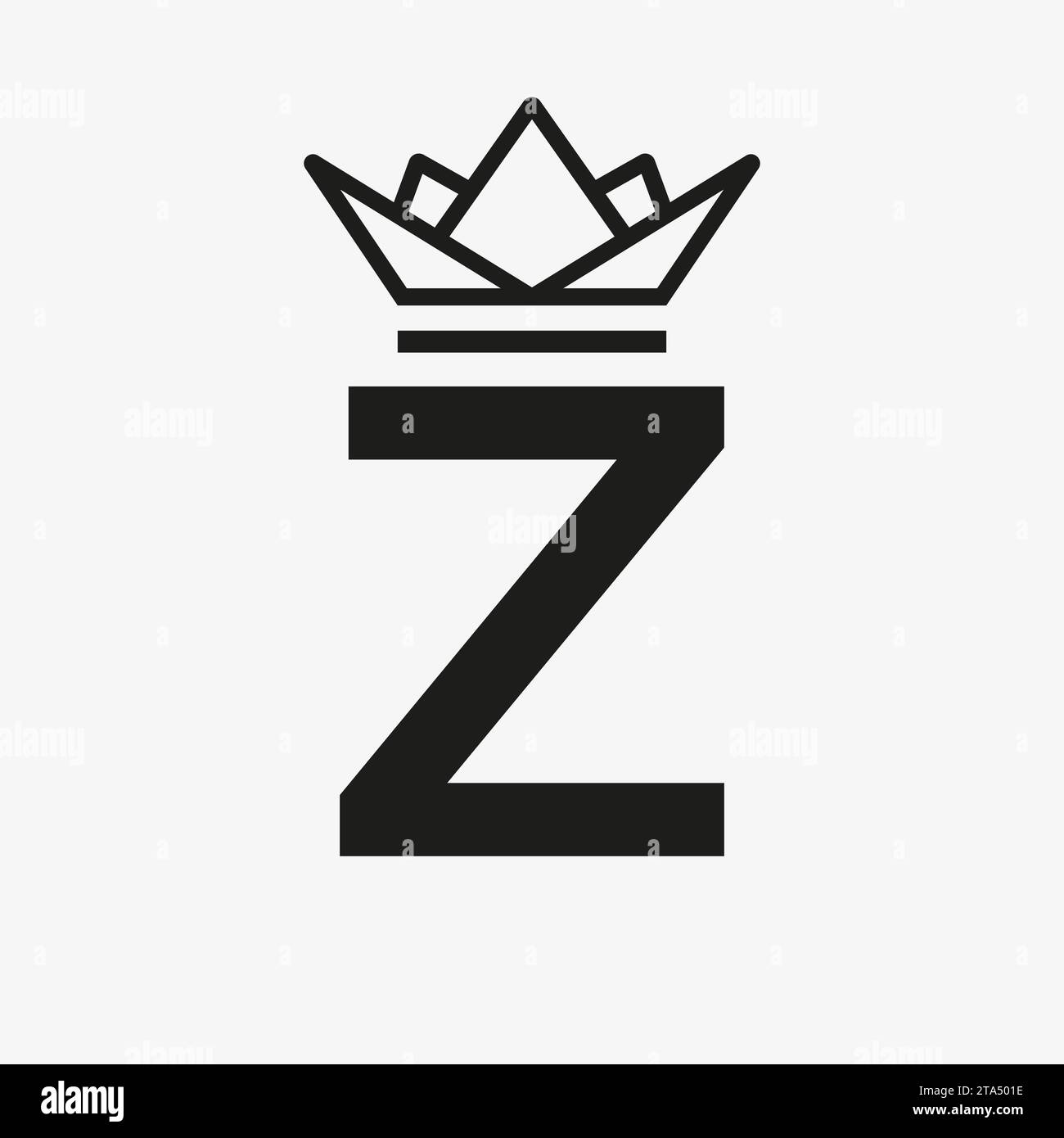 Initial Letter Z Crown Logo. Crown Logo for Beauty, Fashion, Star ...