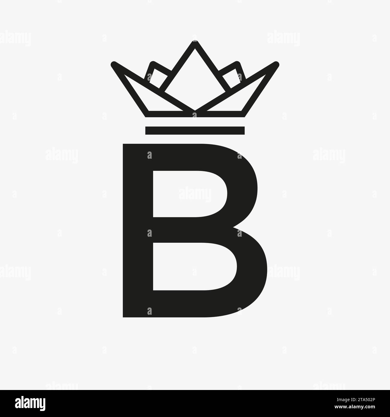 Initial Letter B Crown Logo. Crown Logo for Beauty, Fashion, Star ...