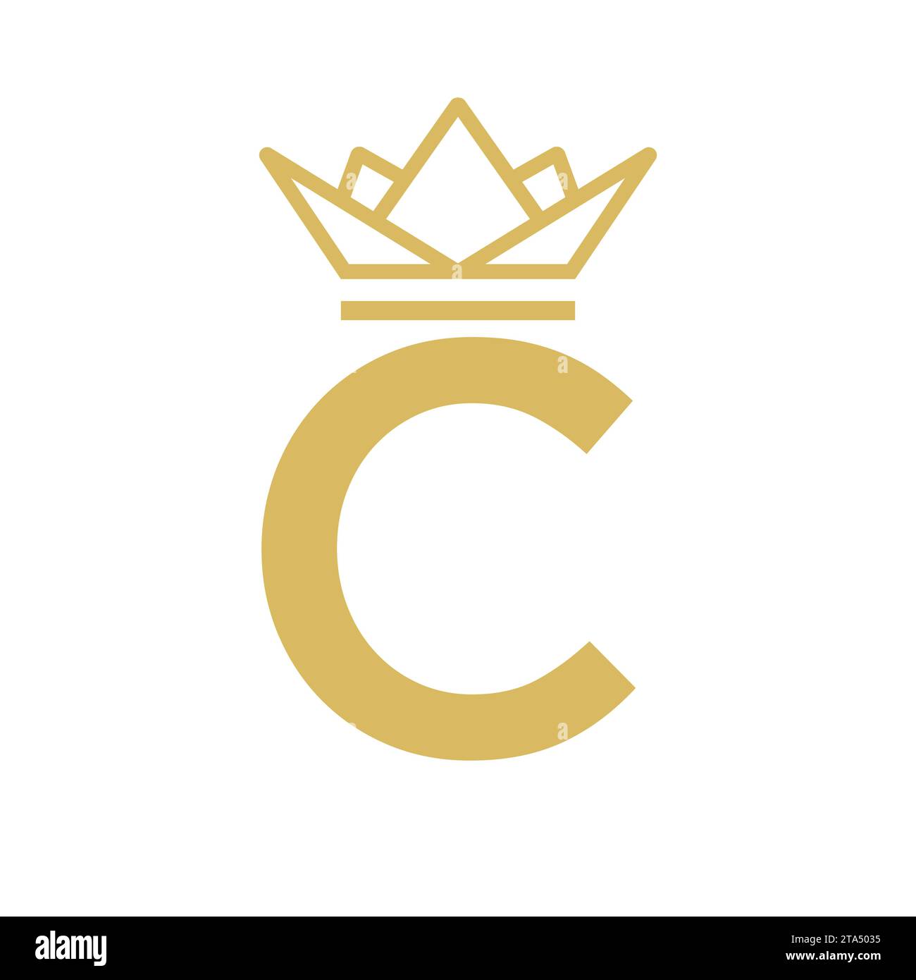 Initial Letter C Crown Logo. Crown Logo for Beauty, Fashion, Star ...