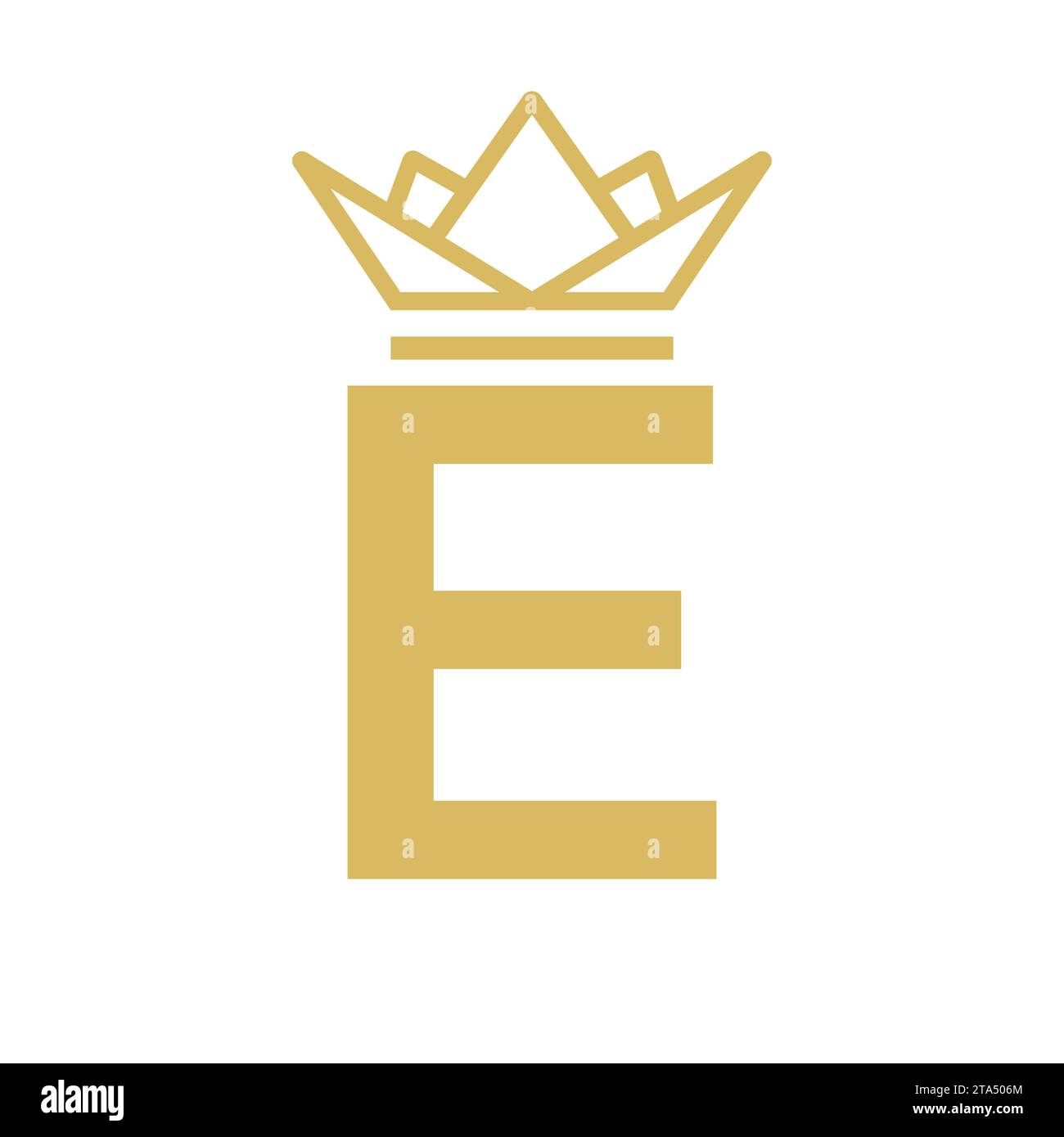 Initial Letter E Crown Logo. Crown Logo for Beauty, Fashion, Star ...