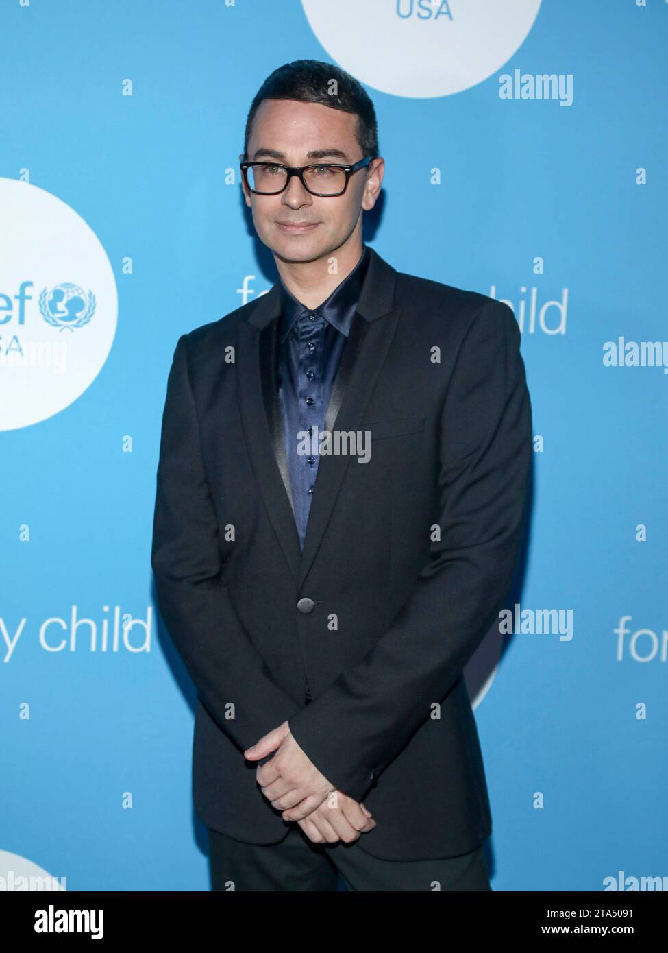 Fashion designer Christian Siriano attends the UNICEF Gala at Cipriani ...
