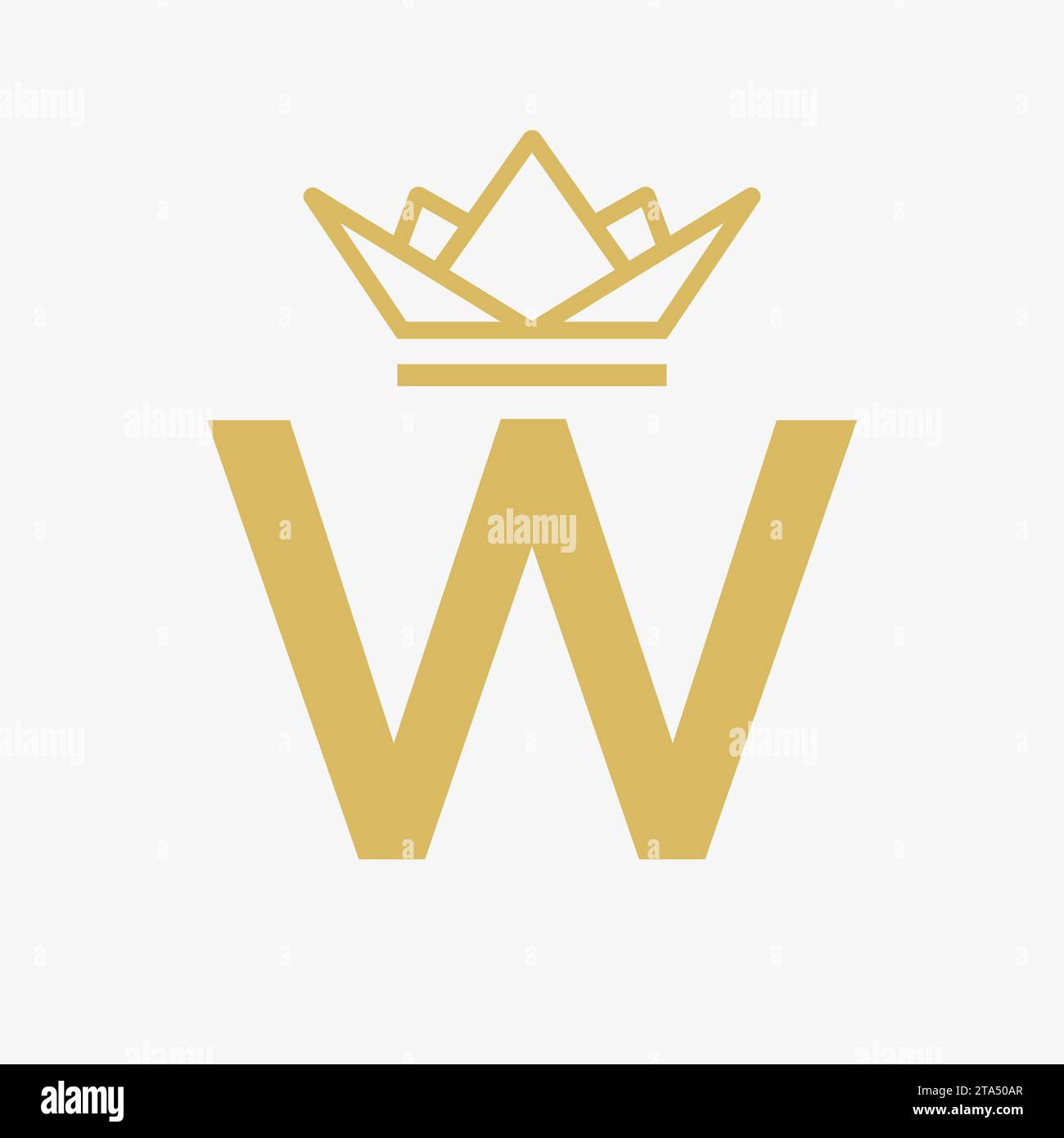 Initial Letter W Crown Logo. Crown Logo for Beauty, Fashion, Star ...