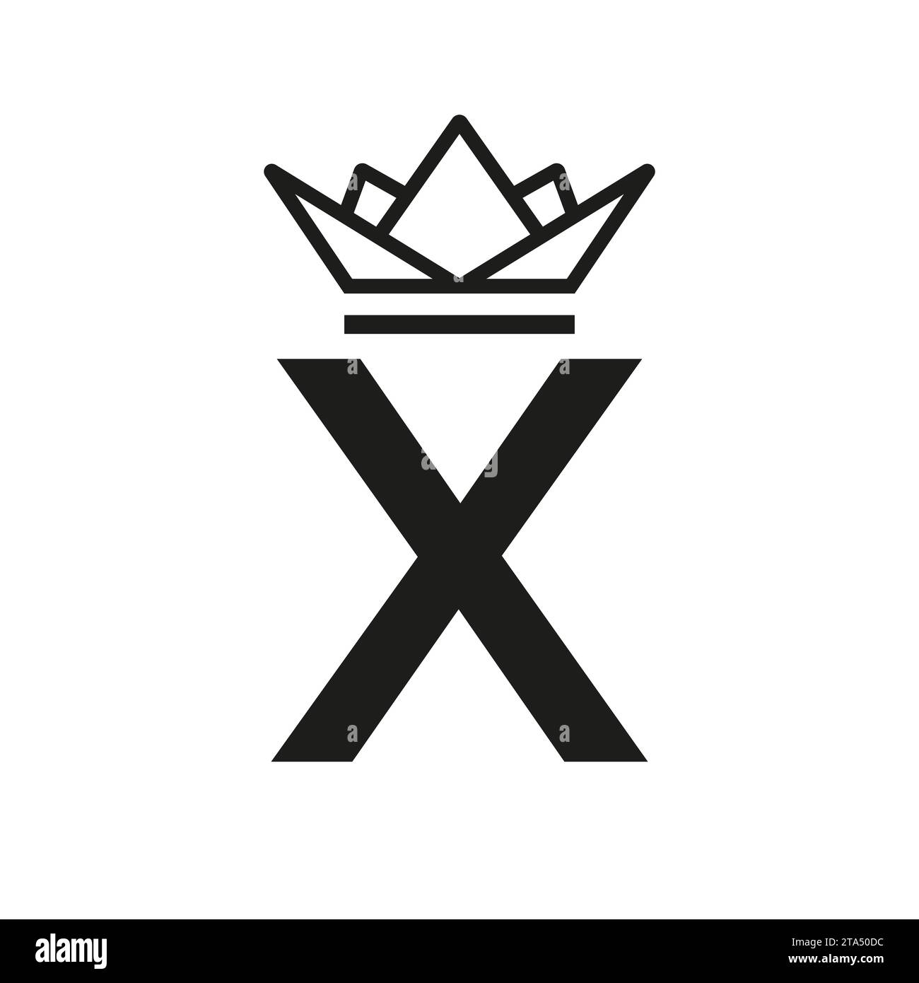 Initial Letter X Crown Logo. Crown Logo for Beauty, Fashion, Star ...
