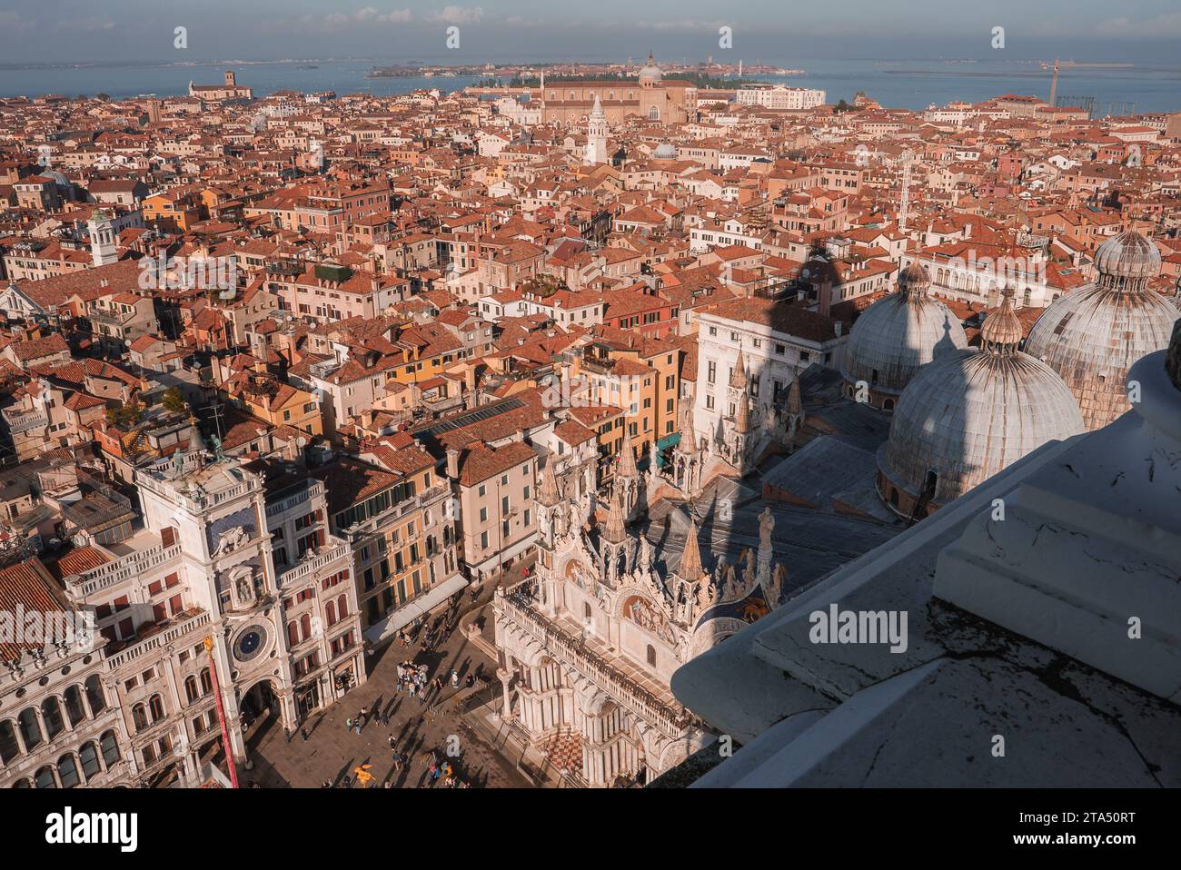 Breathtaking Aerial View of Venice Cityscape with Historic Buildings ...