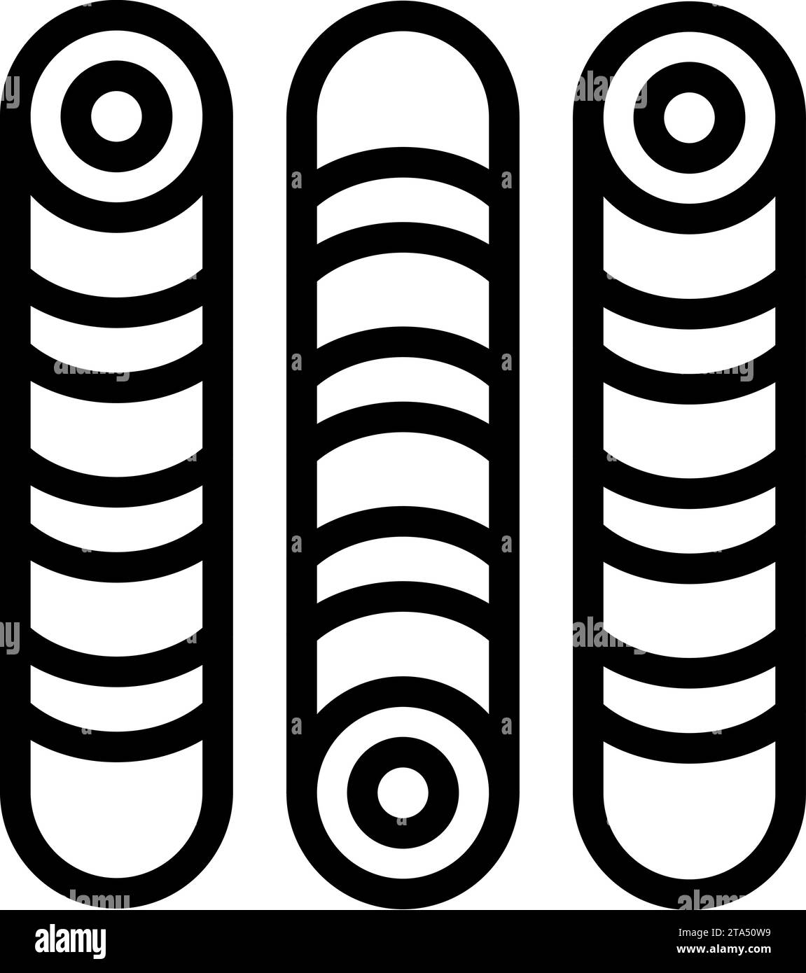 Vanilla wafer rolls icon outline vector. Chocolate rolled dessert ...