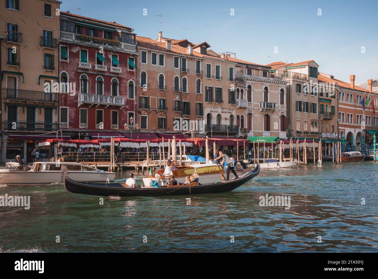Scenic Gondola Ride on the Grand Canal in Venice, Italy - Serene ...