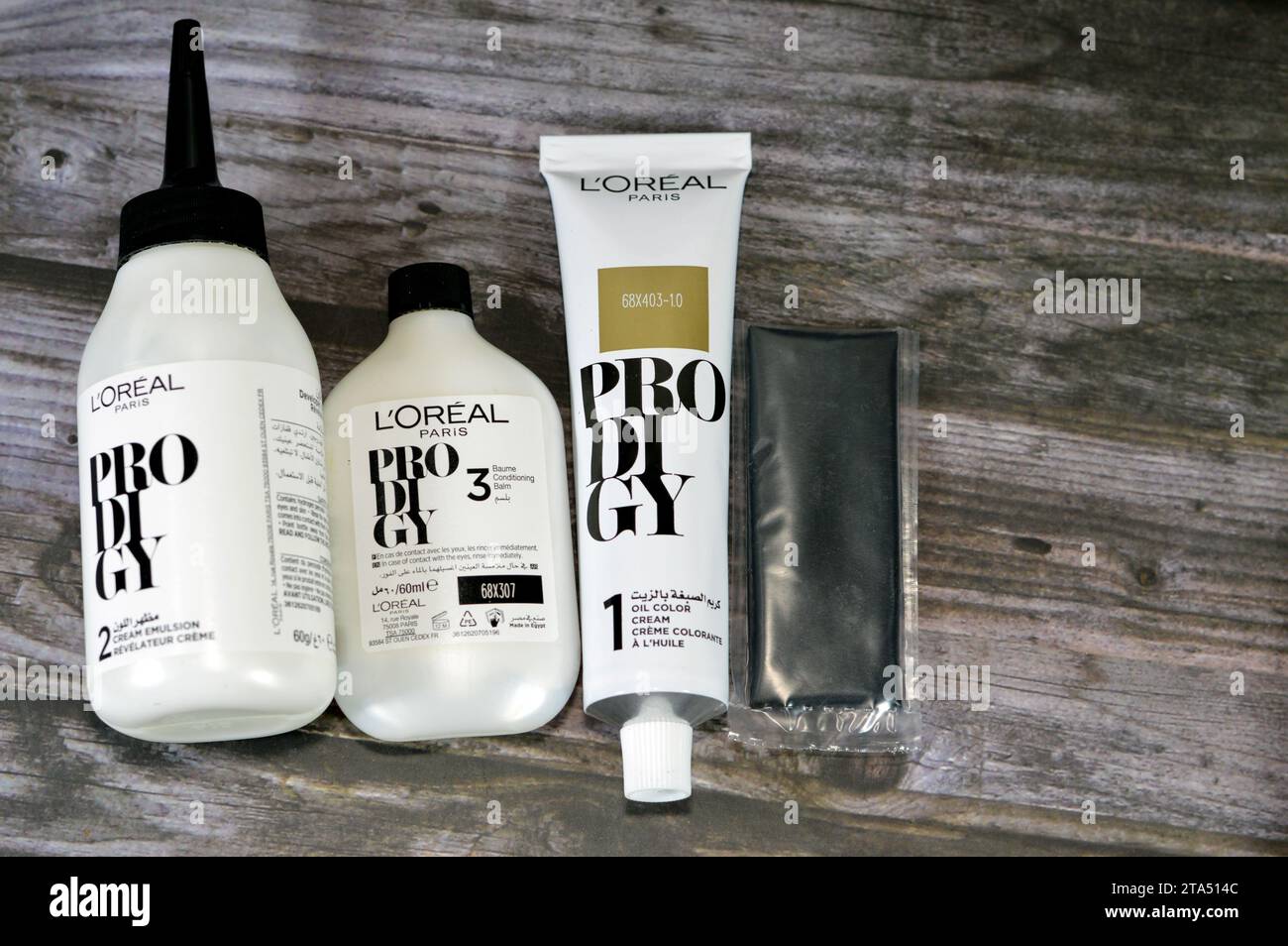 Cairo, Egypt, November 6 2023: L'Oreal Paris Prodigy hair color, made ...