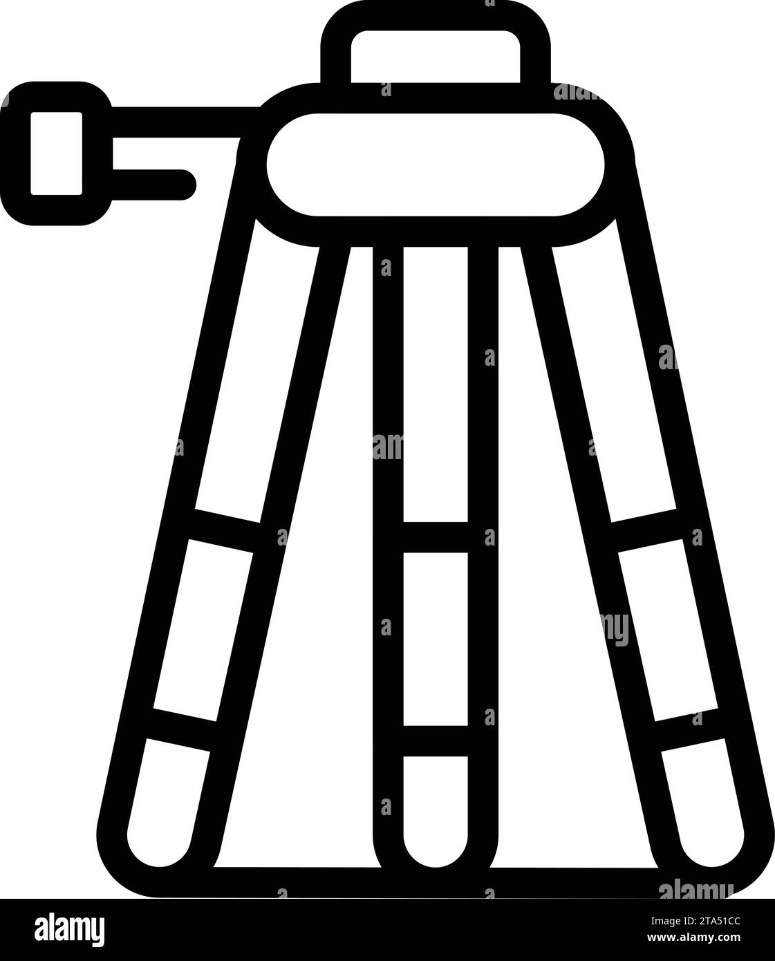 Camera tripod holder icon outline vector. Shooting professional ...