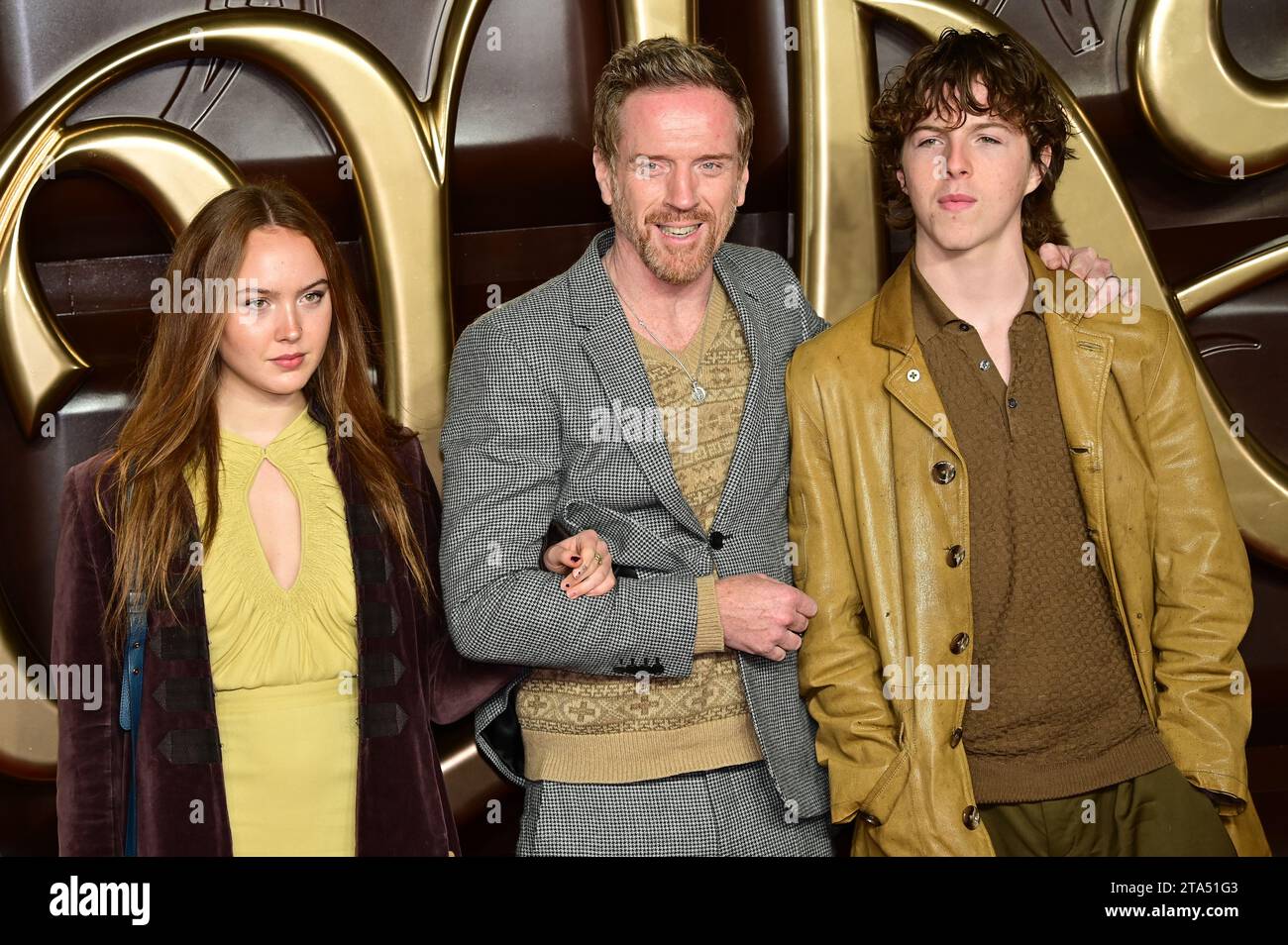 London, UK. 28th Nov, 2023. Manon McCrory-Lewis, Damian Lewis and ...