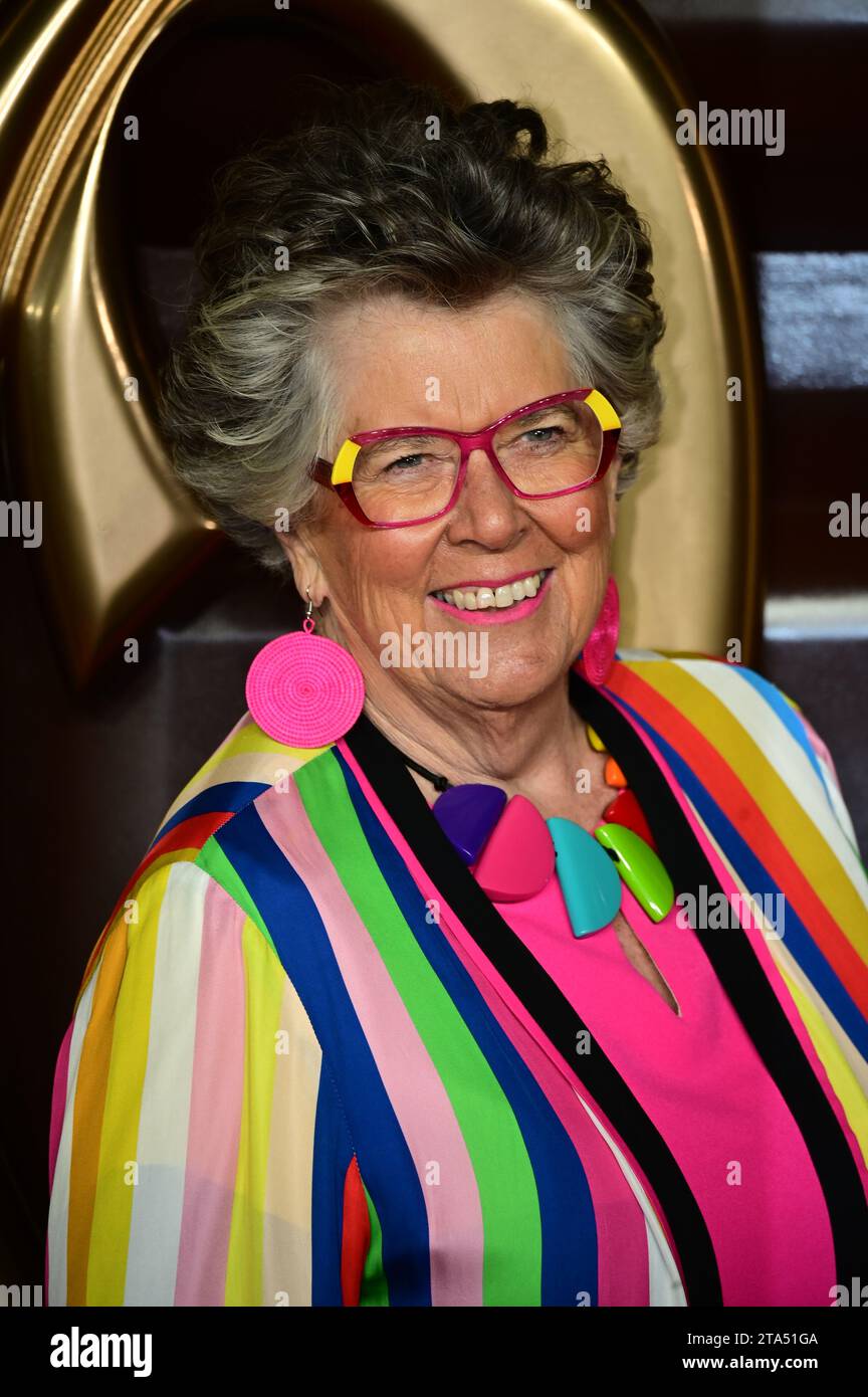 London, UK. 28th Nov, 2023. Prue Leith attends the Warner Bros ...