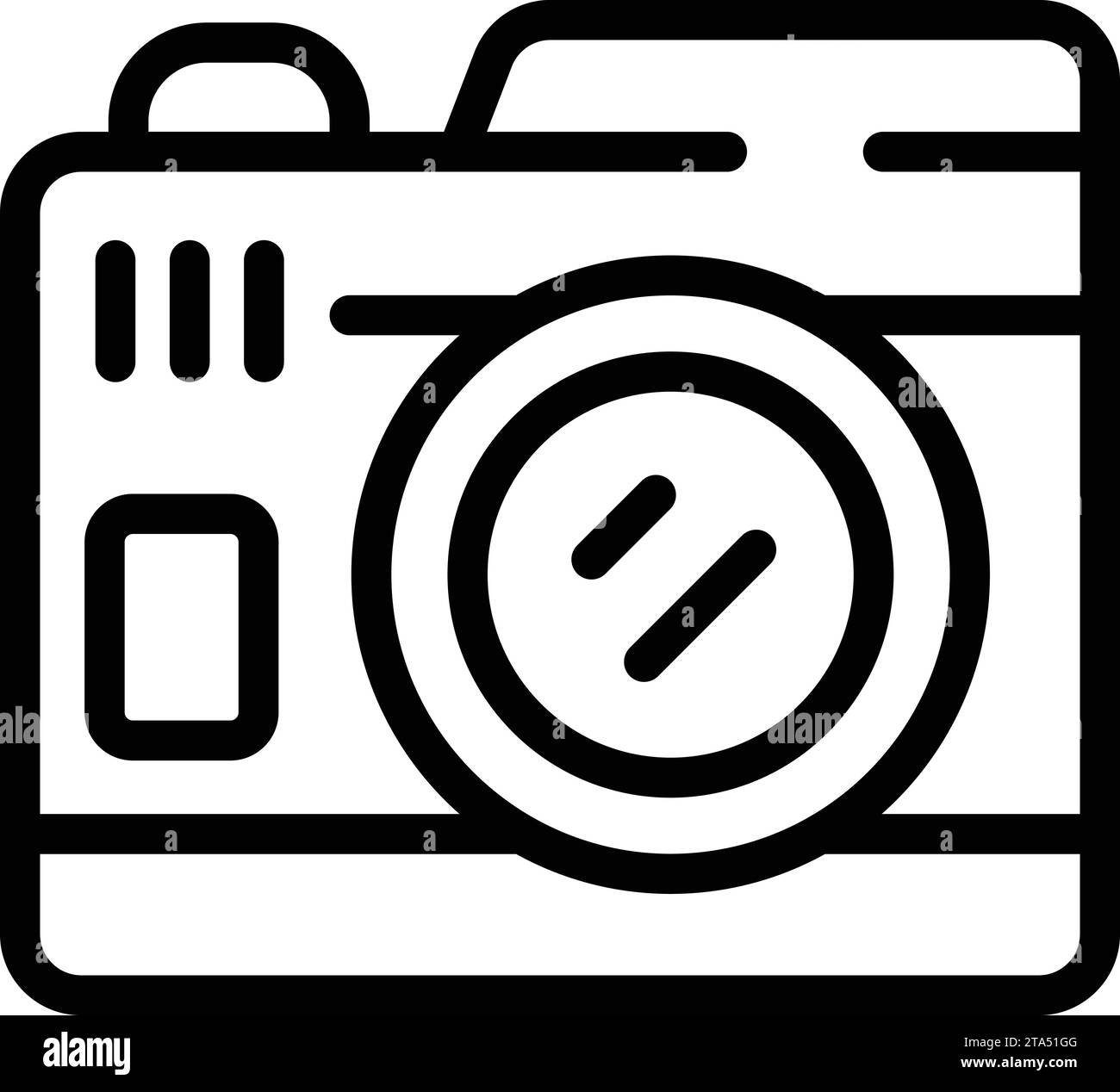 Professional photo camera icon outline vector. Capture images device ...