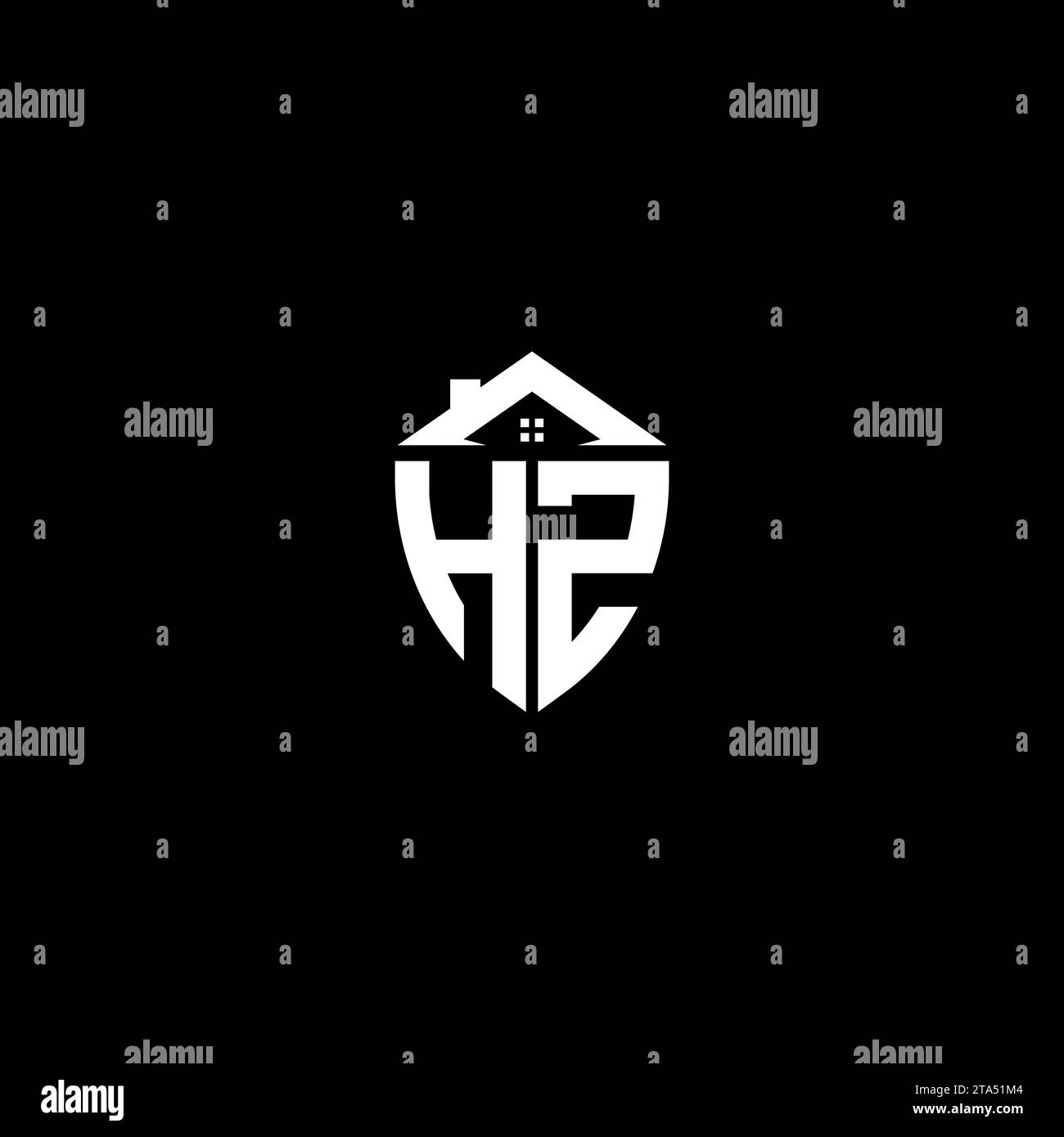 Hz letter design Black and White Stock Photos & Images - Alamy