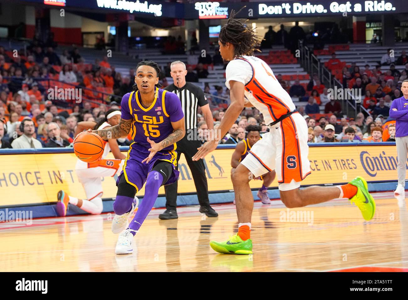SYRACUSE, NY - NOVEMBER 28: LSU Tigers Forward Tyrell Ward (15 ...