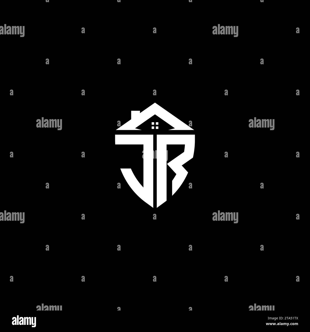 Jr initials logo hi-res stock photography and images - Alamy