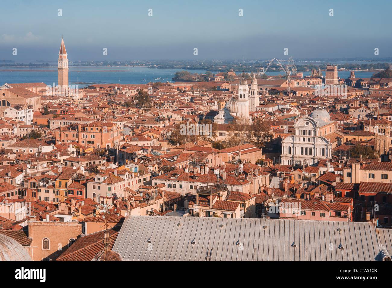 Aerial View of Venice, Italy Cityscape with Unspecified Landmarks and ...