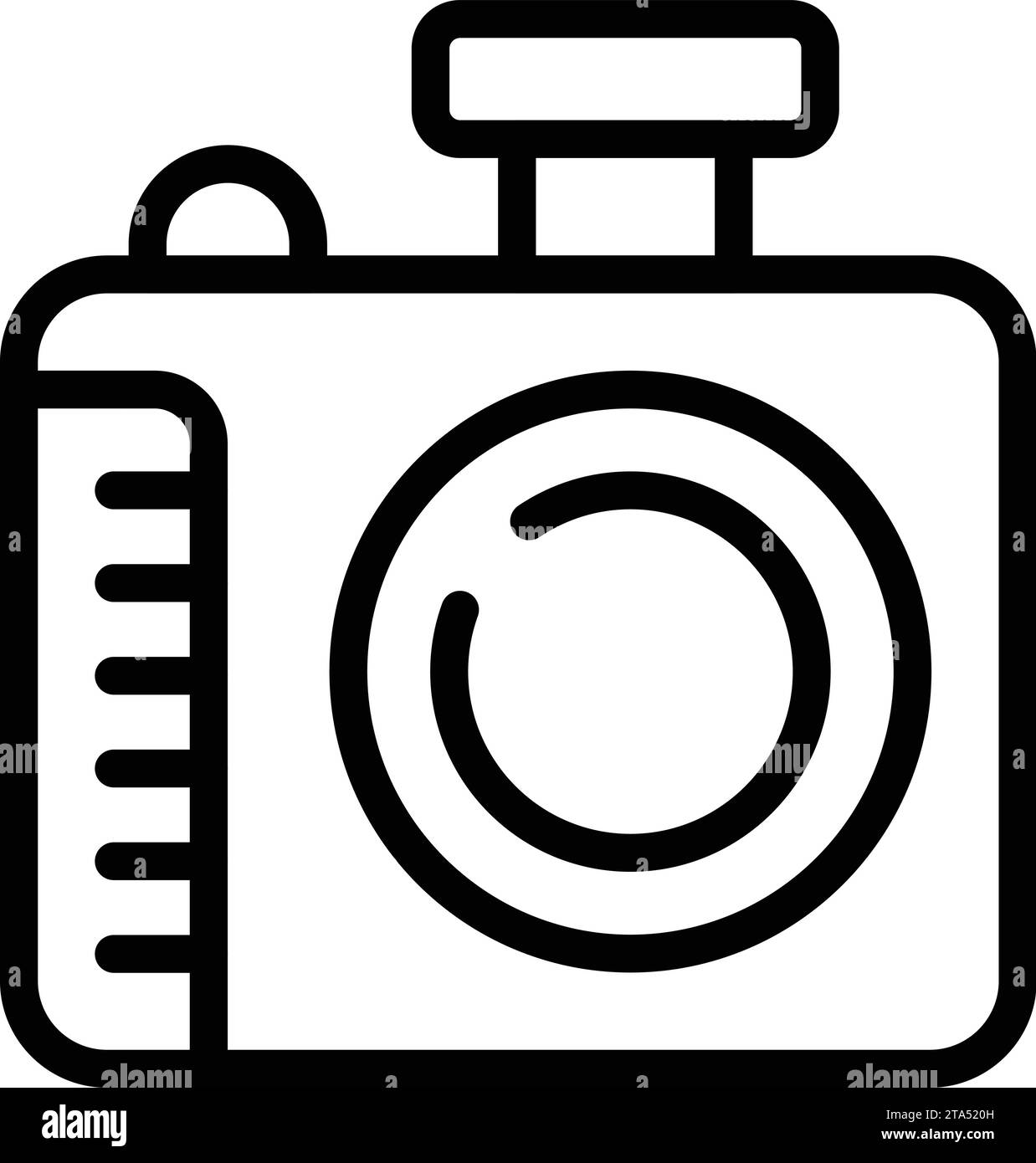 Media photo camera icon outline vector. Photography digital device. Photographic capturing ...